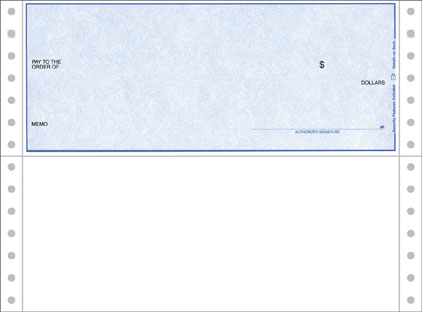 Continuous Form 416 Checks without Lines 1