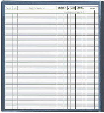 Three-To-A-Page Professional Bound Register 1